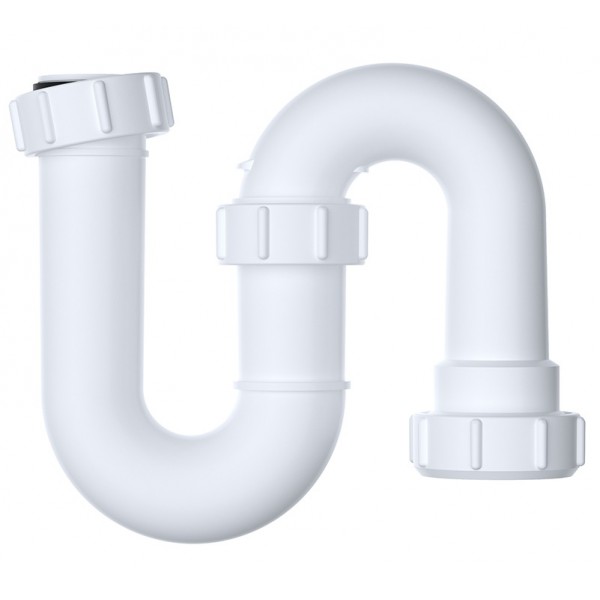 PVC Sifon Wit S-model-40mm F.T. products | Webshoplocatie.nl