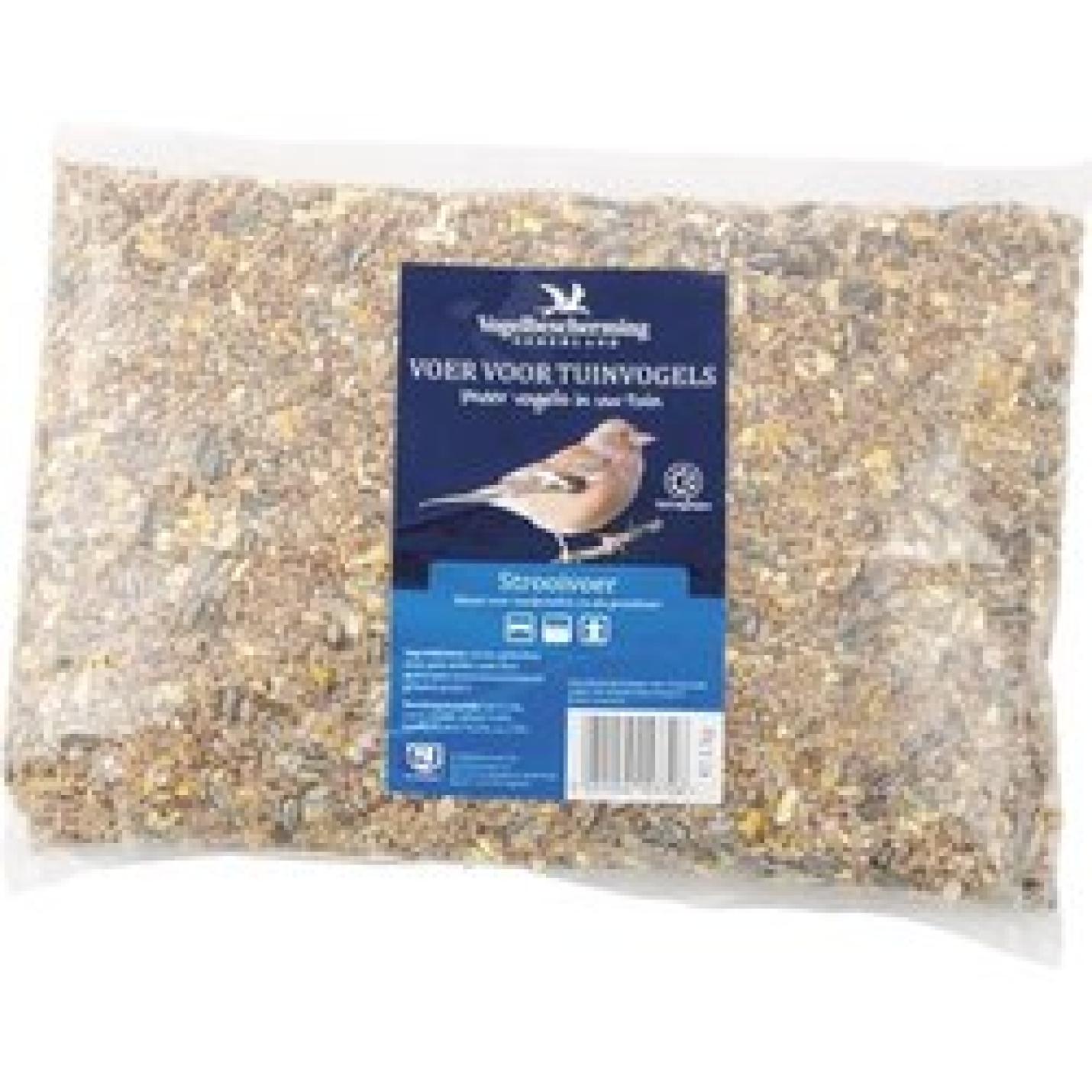 Vogelbescherming Strooivoer/ vogelvoer voedertafelmix 1kg F.T. products | Webshoplocatie.nl
